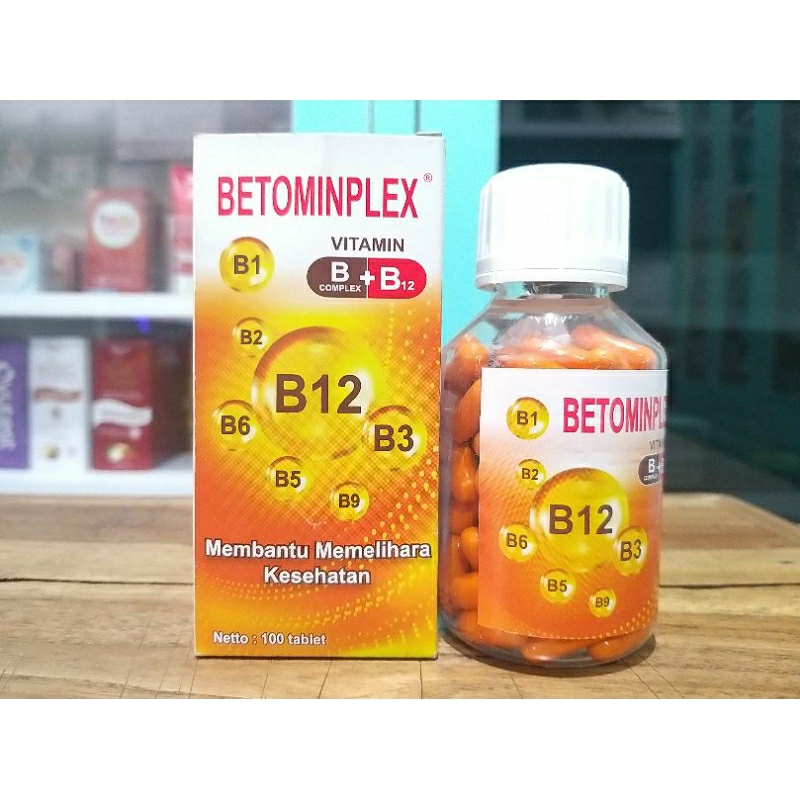 Jual BETOMINPLEX BOTOL ISI 100 TABLET | VITAMIN B COMPLEK + B 12 ...
