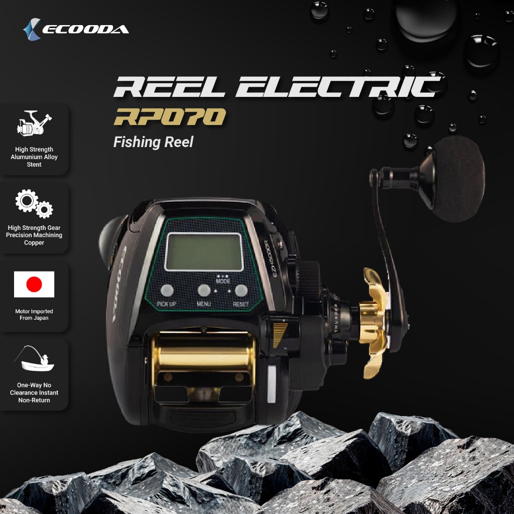 Jual ECOODA REEL THUNDER EZH5000 Electric Fishing Saltwater 12V DC Reel ...