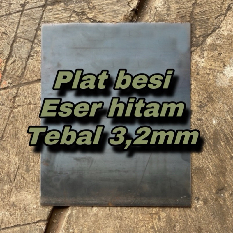 Jual Plat besi eser hitam polos, tebal 3,2mm. ukuran tersedia hanya 47x60cm dan 47x30cm | Shopee ...