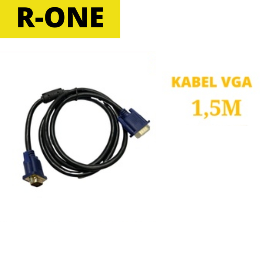Jual R-ONE Kabel Vga 1,5M Good Quality Gold Plated | Shopee Indonesia