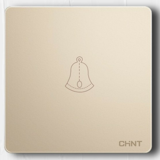 Jual Door Bell Bell Pintu Push 10A 250V Champagne NEW2-M30204 CHINT ...
