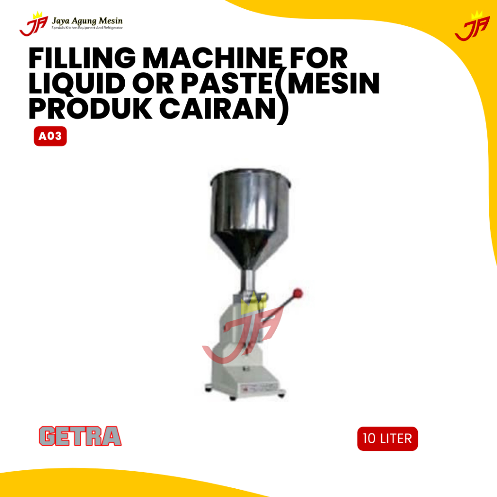 Jual GETRA Filling Machine for Liquid or Paste (Mesin Produk Cairan ...