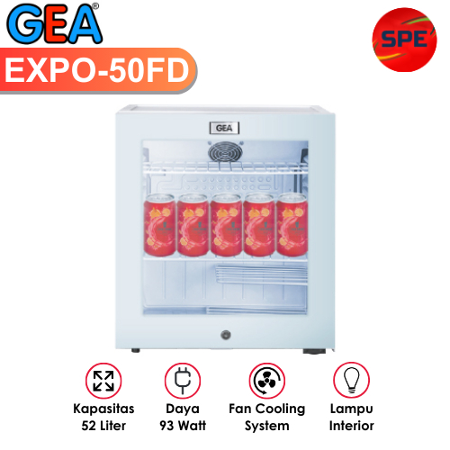 Jual SHOWCASE MINI GEA KAPASITAS 52 LITER EXPO-50FD / EXPO50FD GARANSI ...