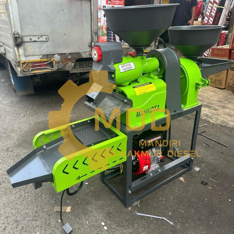 Jual MESIN GILING GILINGAN PADI DAN PENEPUNG MAHKOTA KD 580 WG LENGKAP MESIN 7,5 HP | Shopee ...