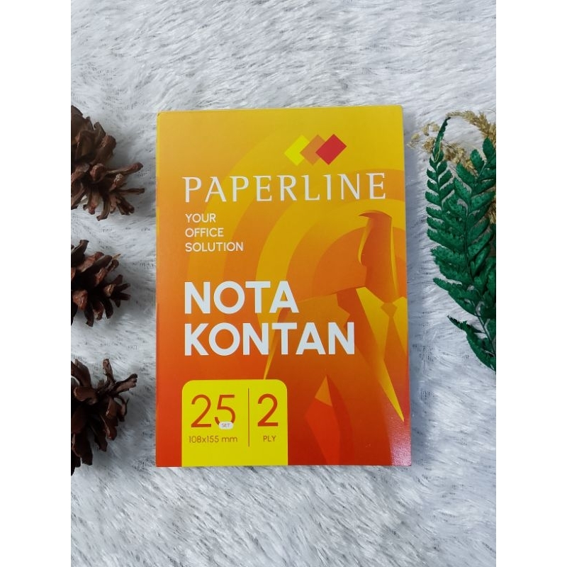Jual Paperline| Buku Nota Kontan 2 ply Kecil 1 Buku - 5 Buku | Shopee ...