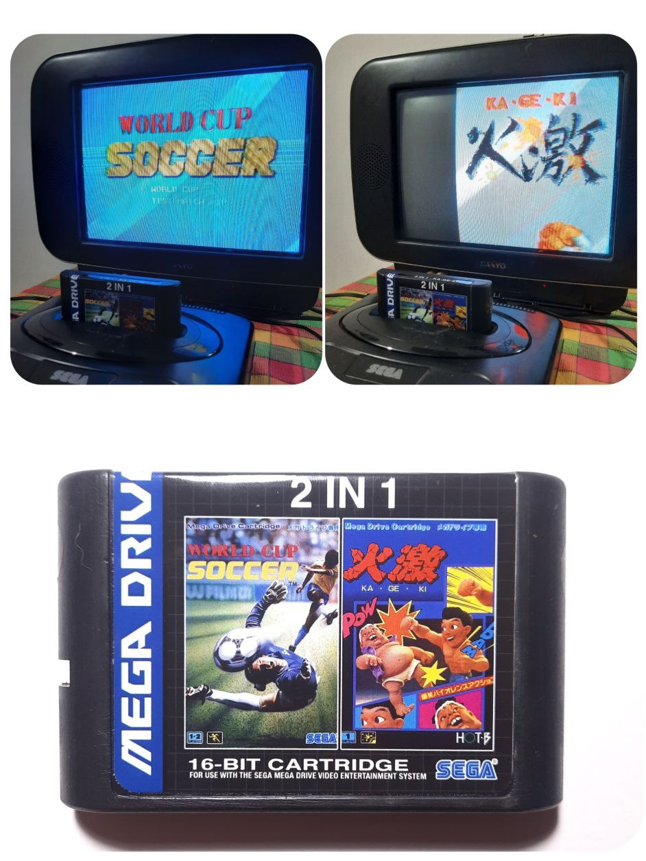 Jual Kaset Sega 16 Bit 2 IN 1 – B Kageki Tested Normal Mega Drive ...