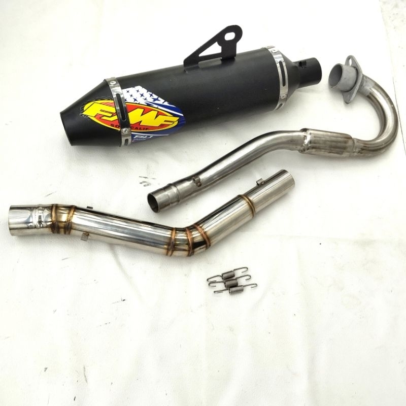 Jual 38 mm Big elbow Power pipe Exhaust st Norifumi Blakc for XR 200xr ...