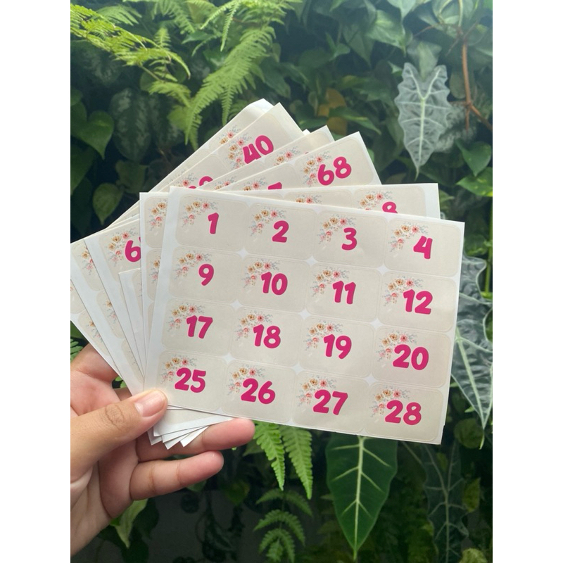 Jual STIKER NOMOR 1-120 dan 121-240/SUDAH DICUTTING/METODE MENABUNG ...