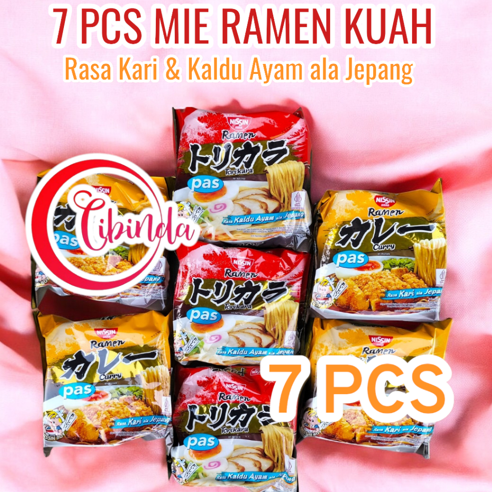 Jual PAKET ISI 7 BUNGKUS Mie Instant Ramen Nissin CURRY TORIKARA Pas ...