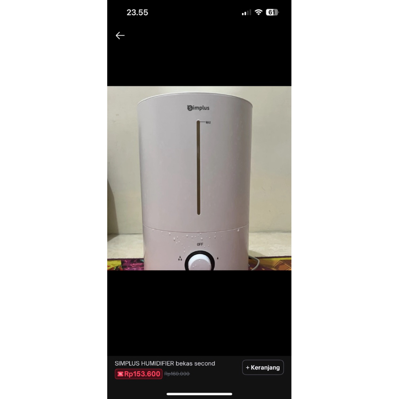Jual SIMPLUS HUMIDIFIER bekas | Shopee Indonesia