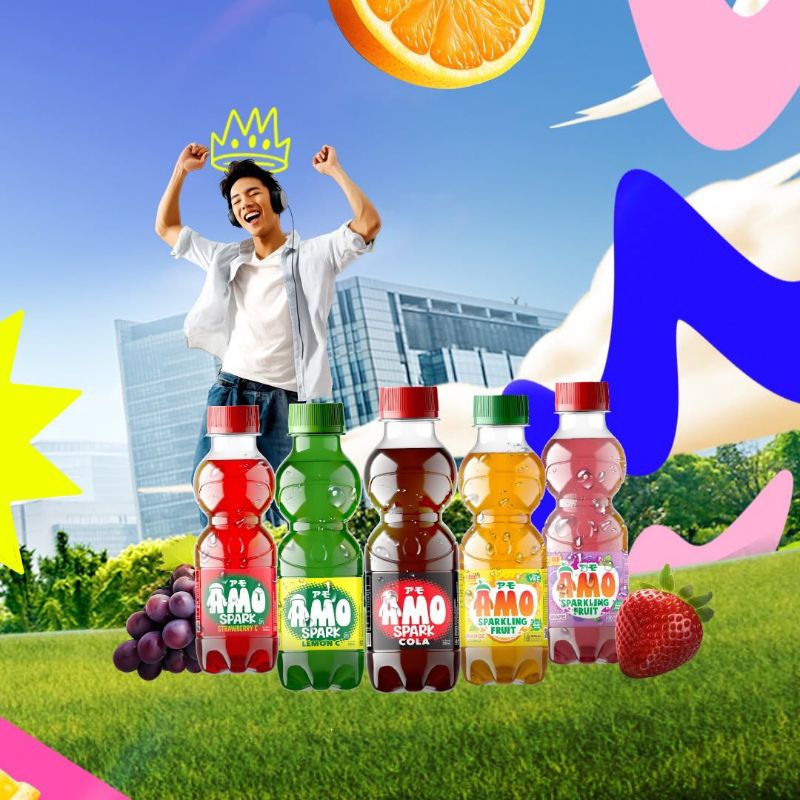 Jual AMO SPARK CSD MINUMAN SODA BERKARBONASI COLA 200 ML | Shopee Indonesia
