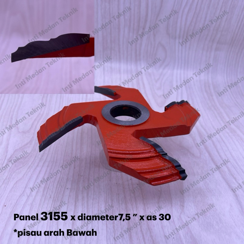 Jual 3155 Mata Pisau Profil 7,5” Router Spindle Panel Pintu Kayu ...