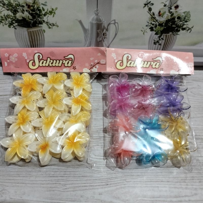Jual (ISI 12 PCS) JEPIT RAMBUT MODEL KAMBOJA UKURAN 5CM VARIAN WARNA | Shopee Indonesia