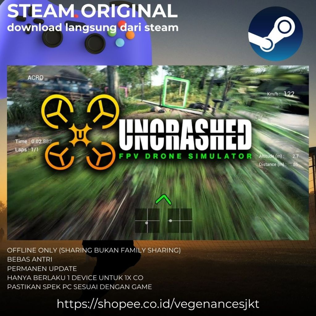 Jual Uncrashed : FPV Drone Simulator PC + Mac Game Sharing Original ...
