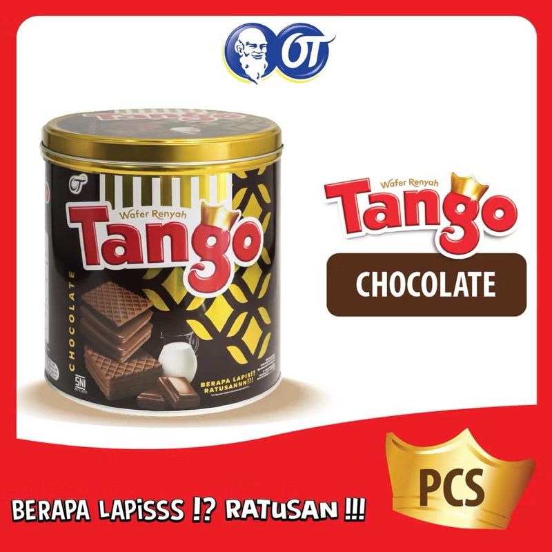 Jual TANGO Wafer Chocolate Kaleng 290gr | Shopee Indonesia