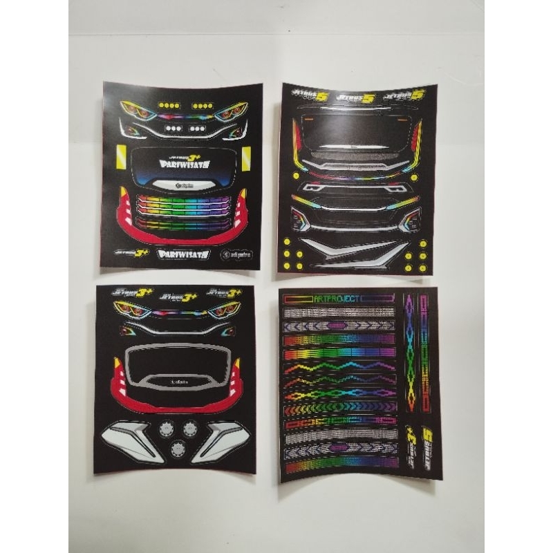 Jual Stiker lampu miniatur bus jb5 RBG dan jb3 RGB | Shopee Indonesia