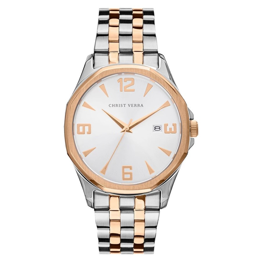 Jual Christ Verra CV 10641G-14 SLV Jam Tangan Pria | Shopee Indonesia