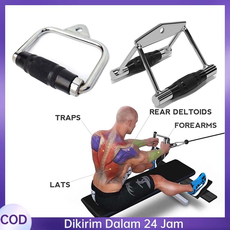Jual Seated Row Handle V Handle Gym Handle Pull Down D/V Doble Handle ...