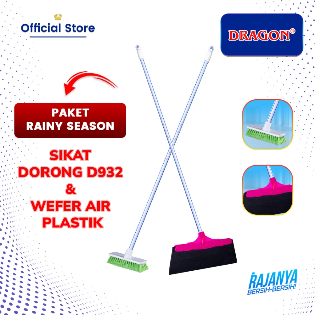 Jual DRAGON Bundling : Rainy Season ( Wefer Air Plastik + Sikat WC ...
