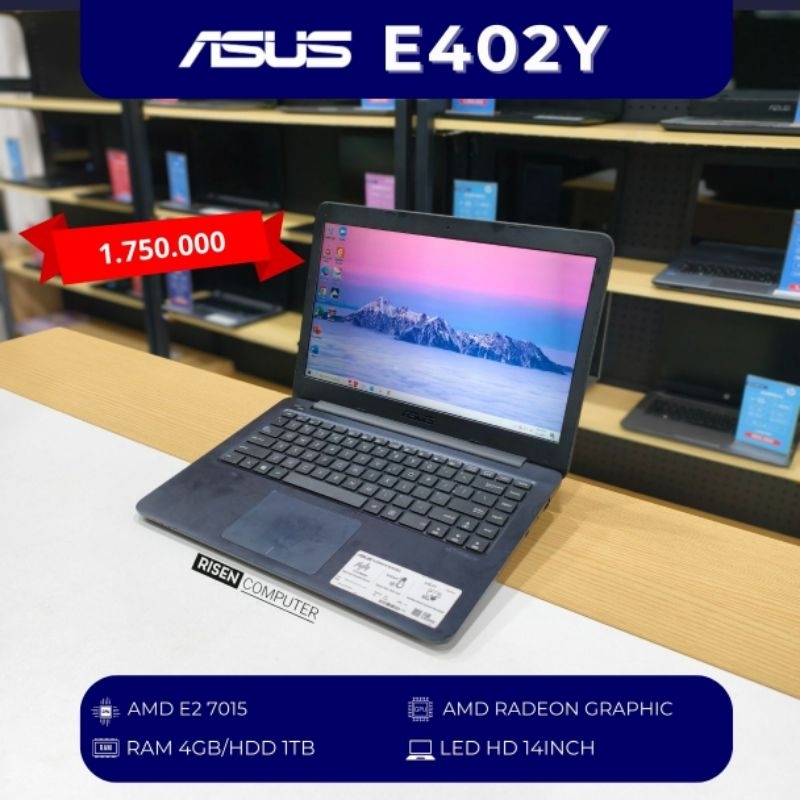 Jual Asus E402Y AMD E2-7015 RAM 4GB HDD 1TB HD 14inch Laptop Notebook ...