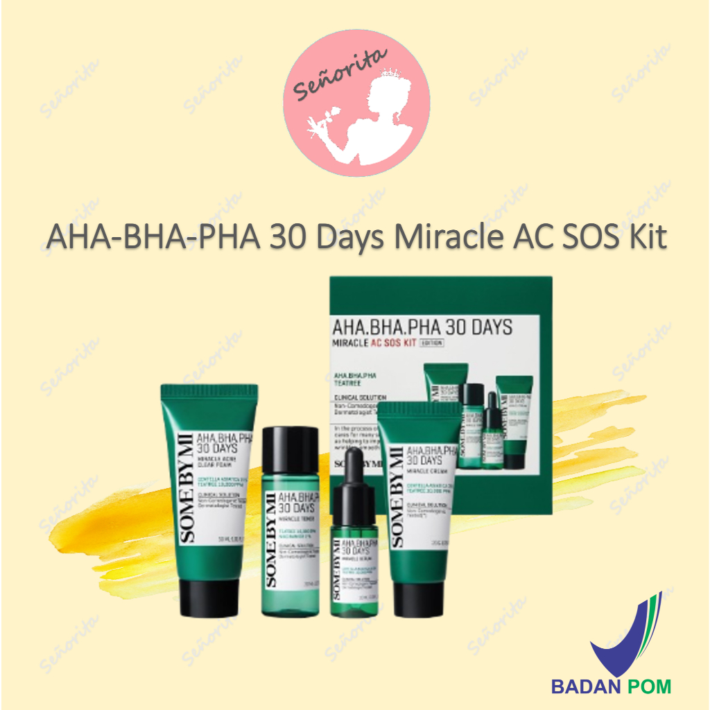 Jual SOME BY MI Aha Bha Pha 30 Days Miracle AC SOS Kit | Shopee Indonesia