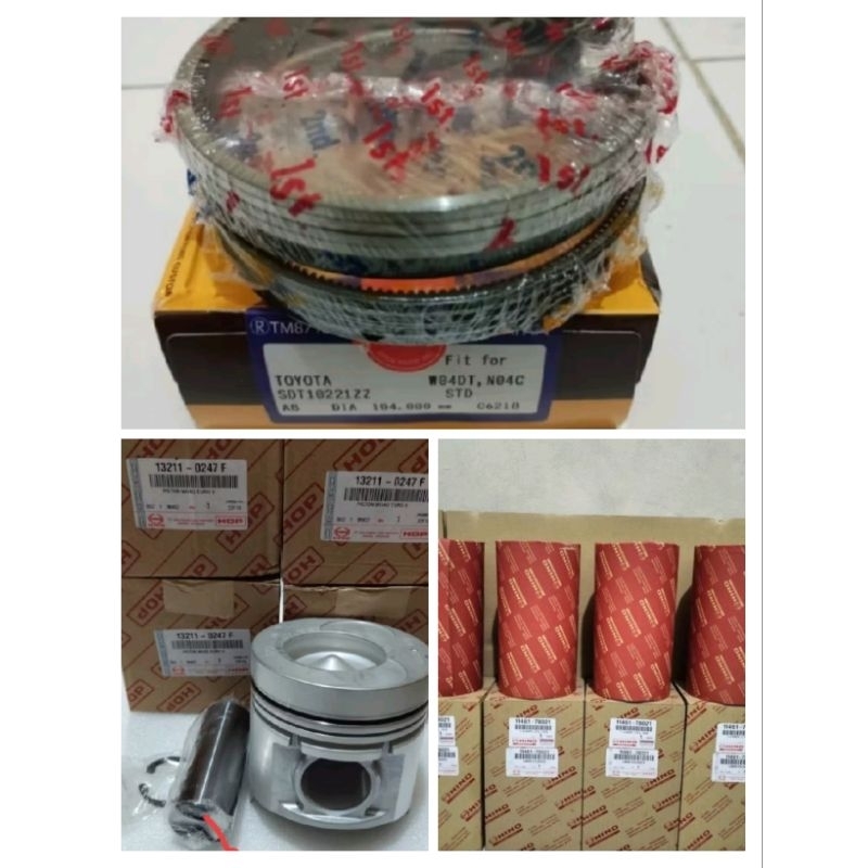 Jual ring piston liner boring piston 1 set Hino Dutro 130ht 125ht hd | Shopee Indonesia