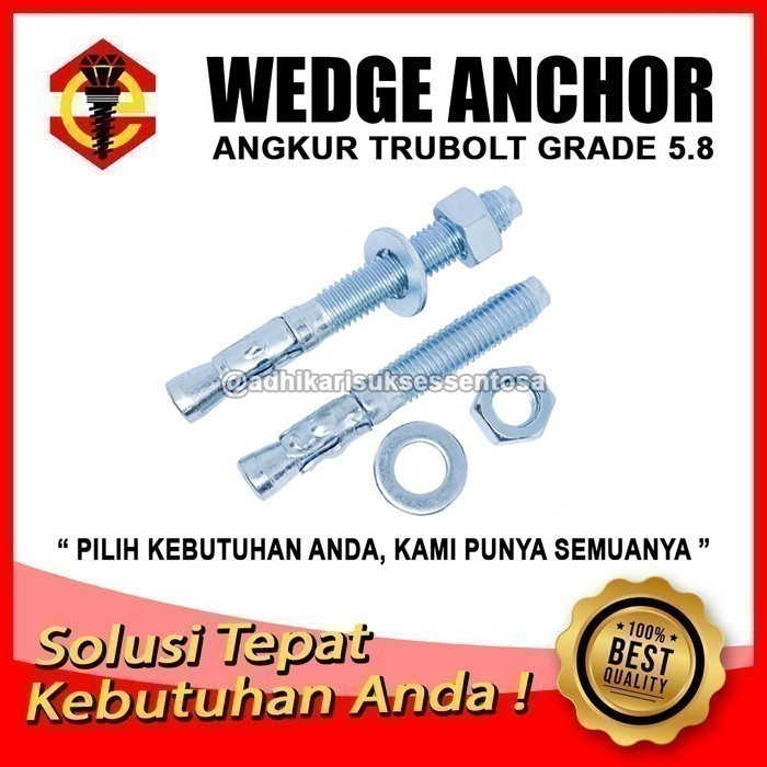 Jual Angkur Trubolt 16x150 / Wedge Anchor M16 x 150 (15 CM) | Shopee ...