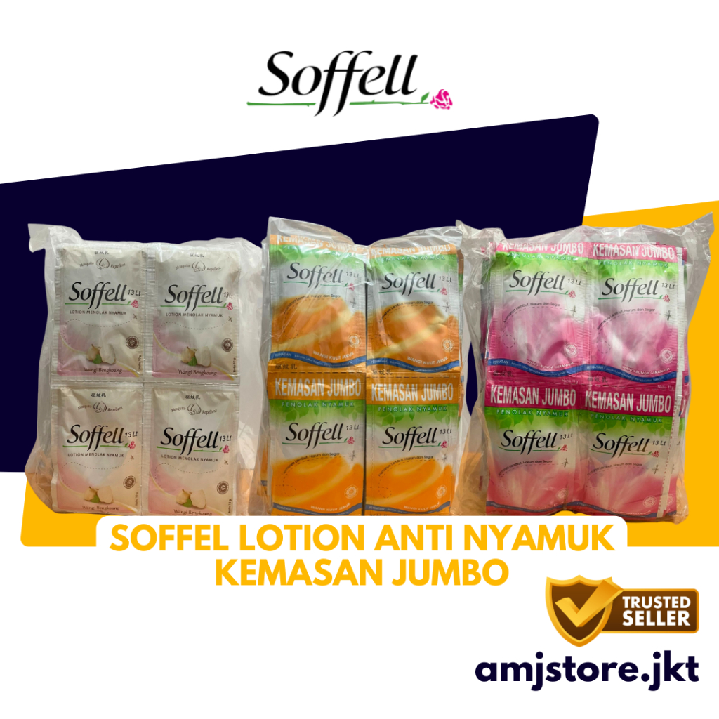 Jual SOFFEL LOTION ANTI NYAMUK 1BAG ISI 72 SACHET ECERAN 1000 | Shopee ...