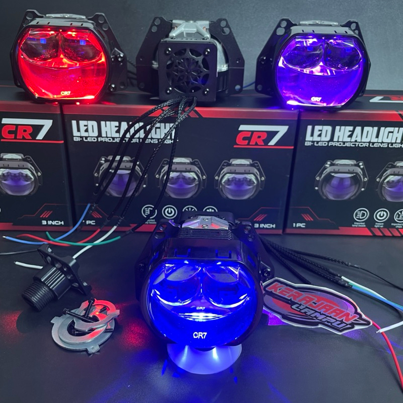 Jual Premium Biled Projector Laser 2 Mata Lensa Bluelens Biled Original ...