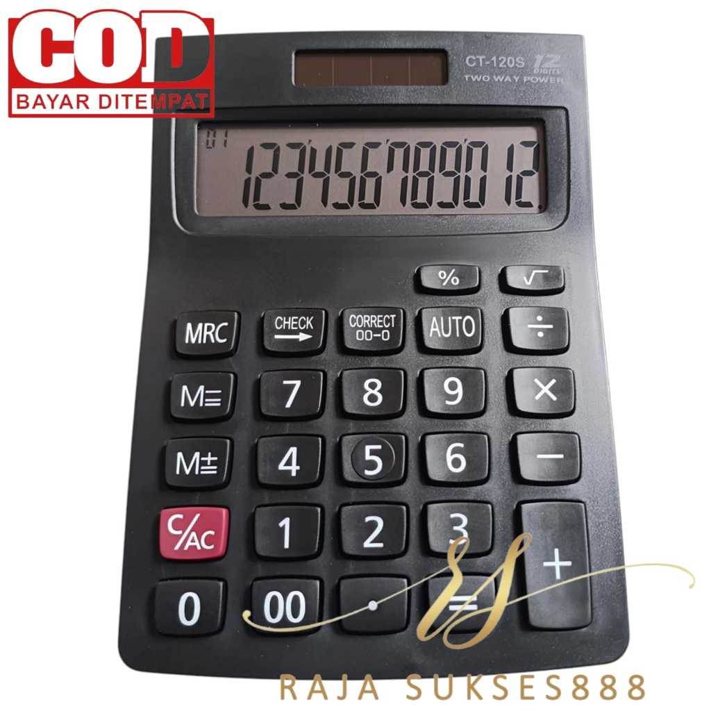 Jual SDC 120S Kalkulator murah 12 DIGIT CT | Shopee Indonesia