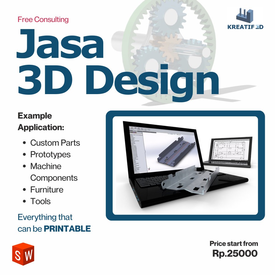Jual 3D Design / Desain 3D / 3D Modeling / Spare Part | Shopee Indonesia