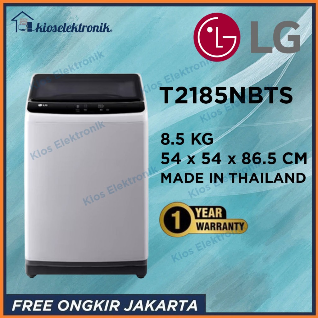 Jual LG T2185NBTS Mesin Cuci 1 Tabung 8,5 KG Top Loading Washer T 2185 NBTS | Shopee Indonesia