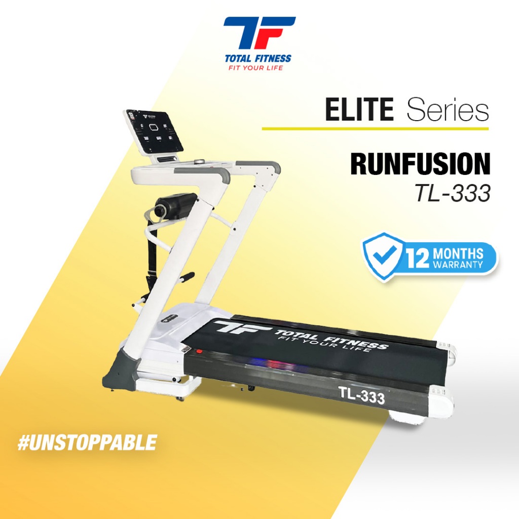 Jual TOTAL FITNESS Treadmill Elektrik Automatic Incline TL-333 | Shopee Indonesia