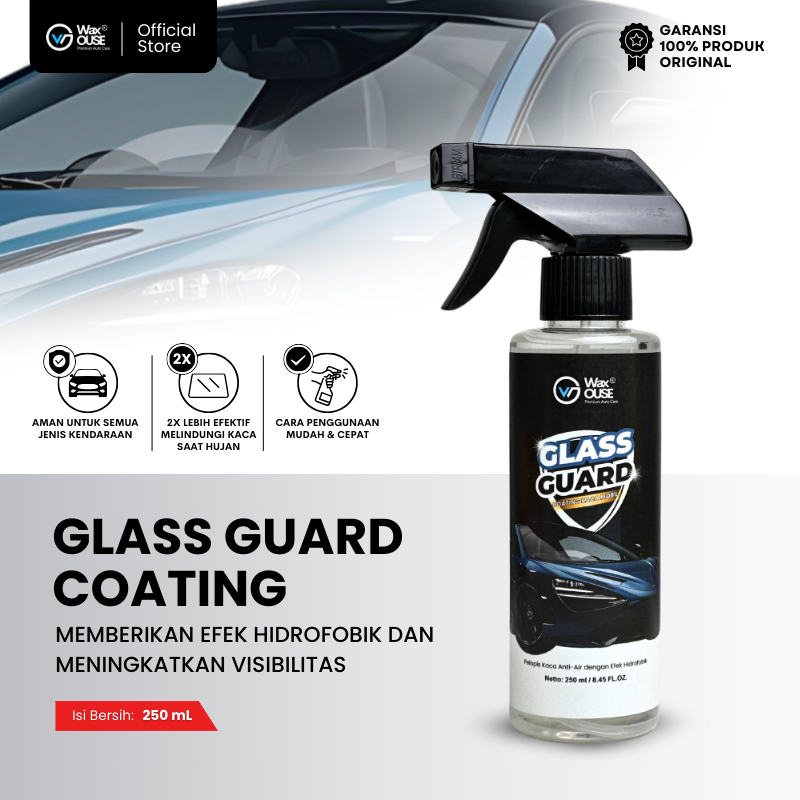 Jual Waxouse Glass Guard Water Repellent Spray Cairan Pelapis Kaca ...
