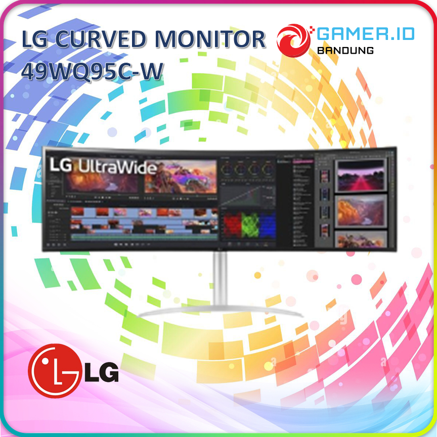 Jual LG CURVED MONITOR 49" 5K ULTRAWIDE DUAL QHD 144HZ 49WQ95C-W | Shopee Indonesia