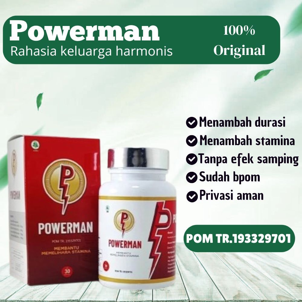 Jual POWERMAN OBATKUAT HERBAL TRADISIONAL ORIGINAL | Shopee Indonesia