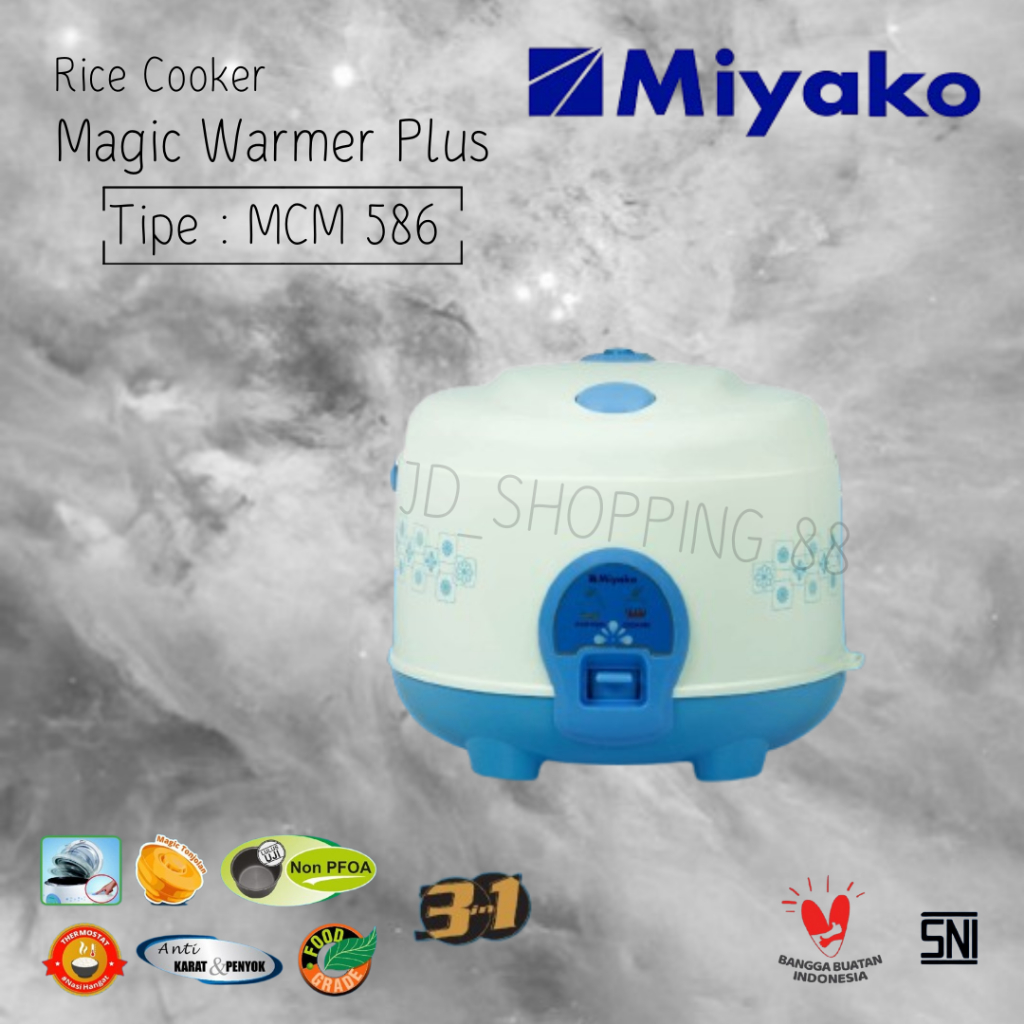 Jual Miyako Rice Cooker 1.8Liter / Magic Com MCM 586 / MCM-586 / MCM ...