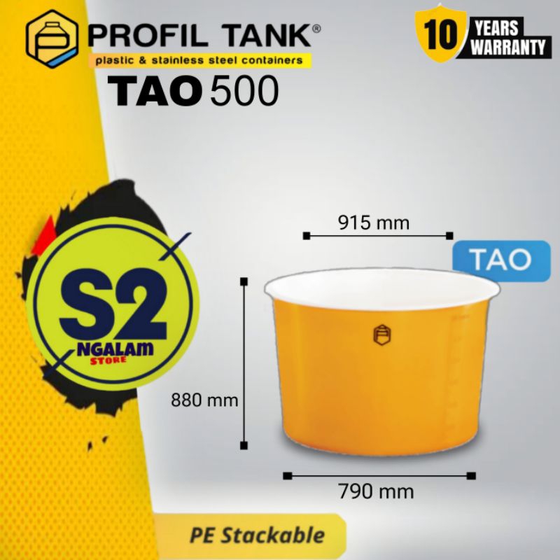 Jual Tandon Toren Tangki Air Profil Tank Open Top Bak TAO 500 (Invoice ...