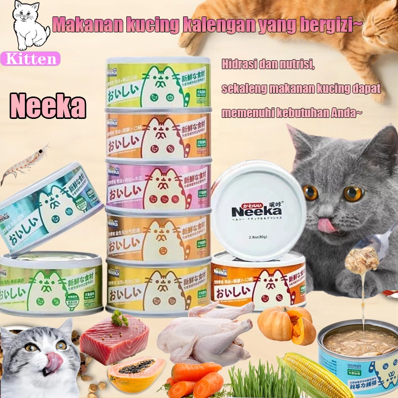 Jual Neeka 85g Makanan basah kaleng kucing Makanan basah kucing Nutrisi ...