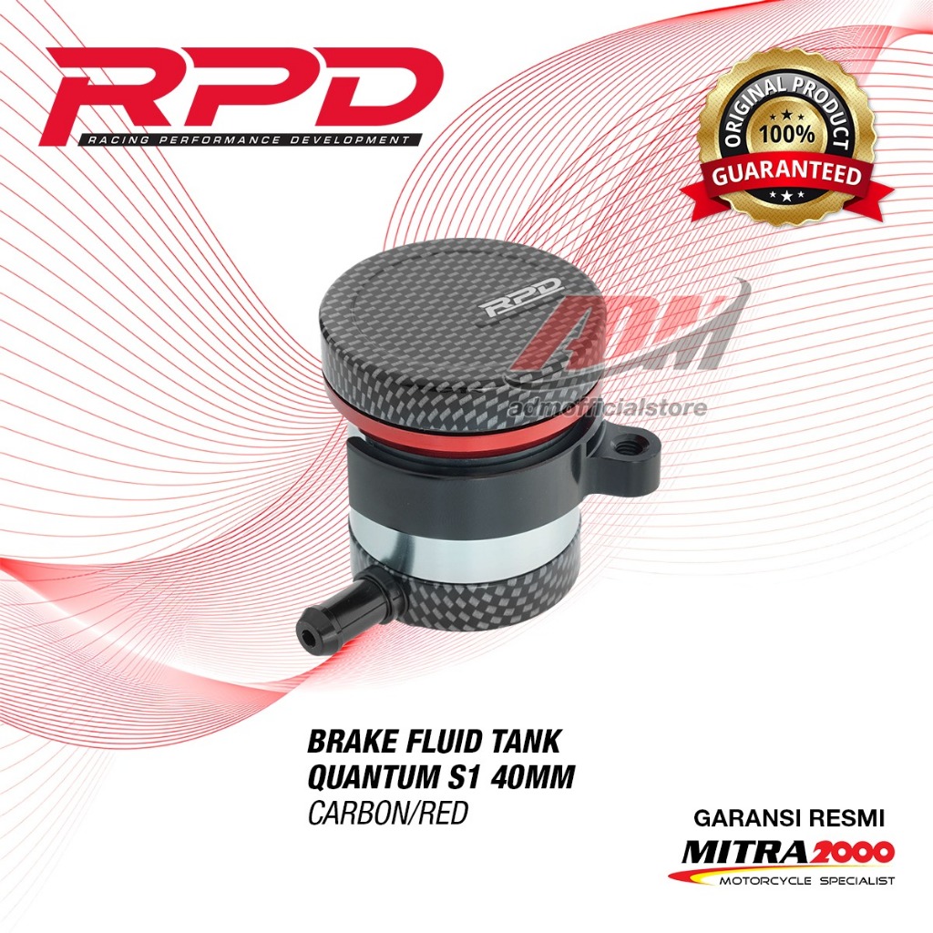 Jual Tabung Minyak Rem RPD Brake Fluid Tank Quantum S1/D2 40MM | Shopee ...