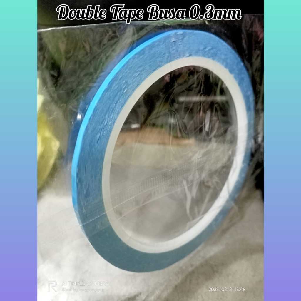 Jual Double Tape Busa Blue 0.3mm Super Lekat For Baterai Thermal Tape ...