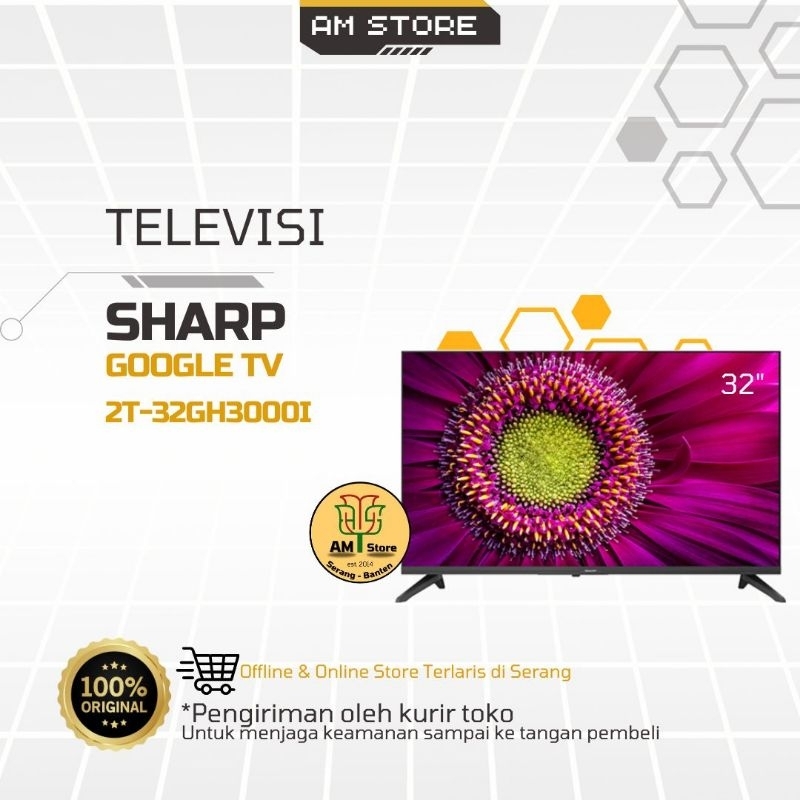 Jual SHARP 2T-C32GH3000i | 32 Inch 2K Google TV | Shopee Indonesia