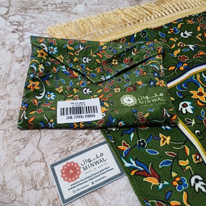 Jual Sajada Rawda Travel Mat - Green by Minwal.sa | Shopee Indonesia