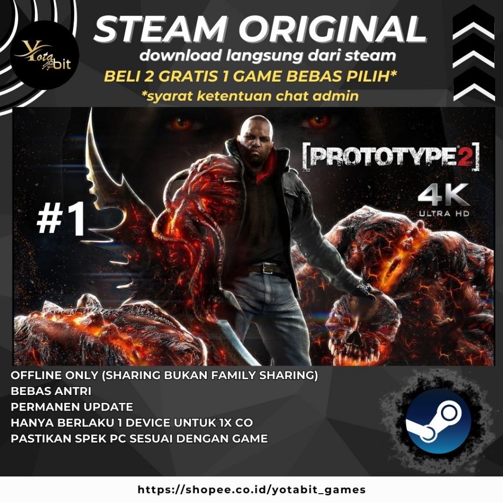 Jual Prototype 2 PC Sharing Original Offline | Shopee Indonesia