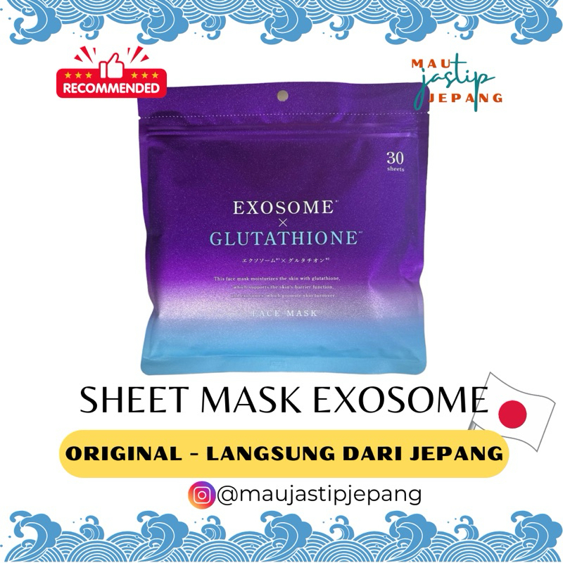 Jual [READY STOCK] Sheet mask exosome glutathione niacinamide ...