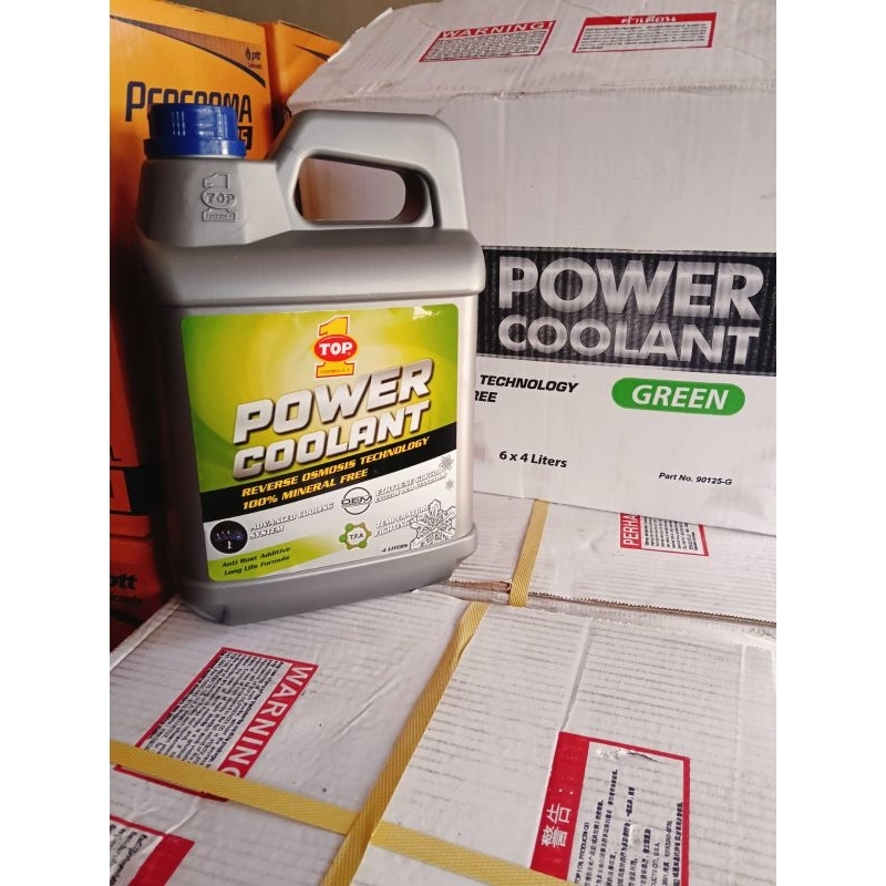 Jual Air Radiator Power Coolant TOP 1 Kemasan 4 Liter Coolant Radiator ...