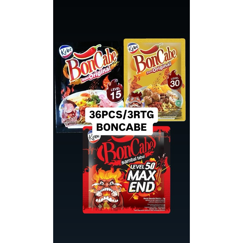 Jual 36pcs/3Rtg Bon Cabe level 15.30.50 | Shopee Indonesia