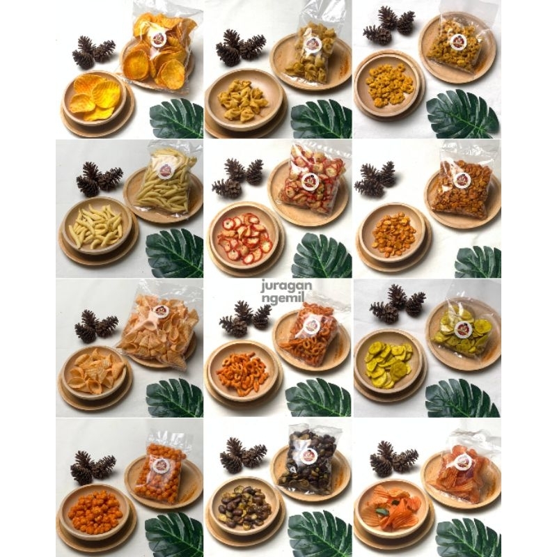 Jual SERBA SERBU 6rb 100 Gram Aneka Snack Cemilan Pedas Manis Gurih ...