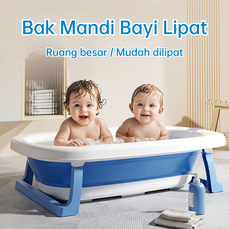 Jual BabyHome Foldable Baby Bath Tub dengan Bantal Mandi Bak Mandi Bayi ...