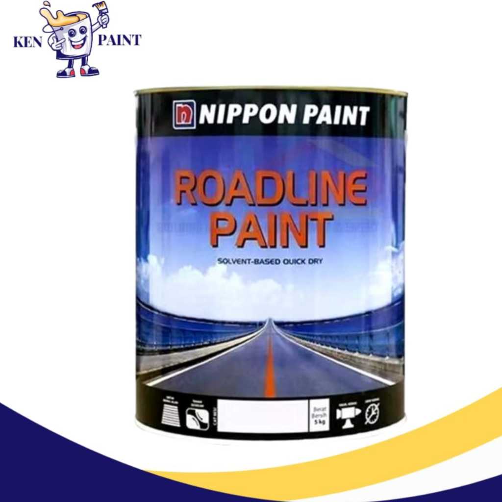 Jual Cat Roadline Nippon Paint 5kg/ Cat Marka Jalan Nippon Paint / Cat ...